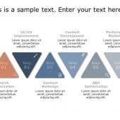Triangle Text Box 5 PowerPoint Template