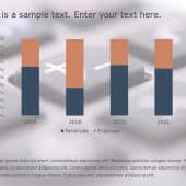 Quarterly Income bar graph PowerPoint Template
