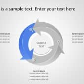3 Step Chevron Diagram PowerPoint Template