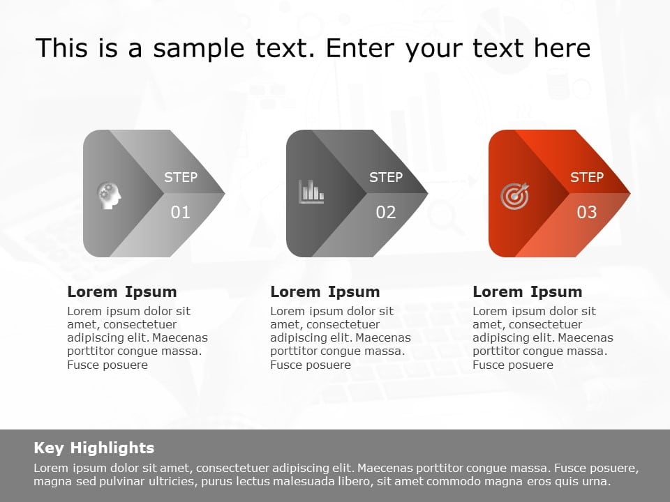 Curved Arrows Powerpoint Template 2 | 4 Steps Templates | SlideUpLift