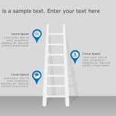 8 Steps Ladder PowerPoint Template