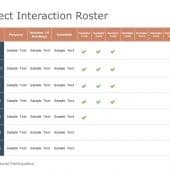 Interaction Roster PowerPoint Template
