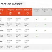 Project Interaction Roster PowerPoint Template