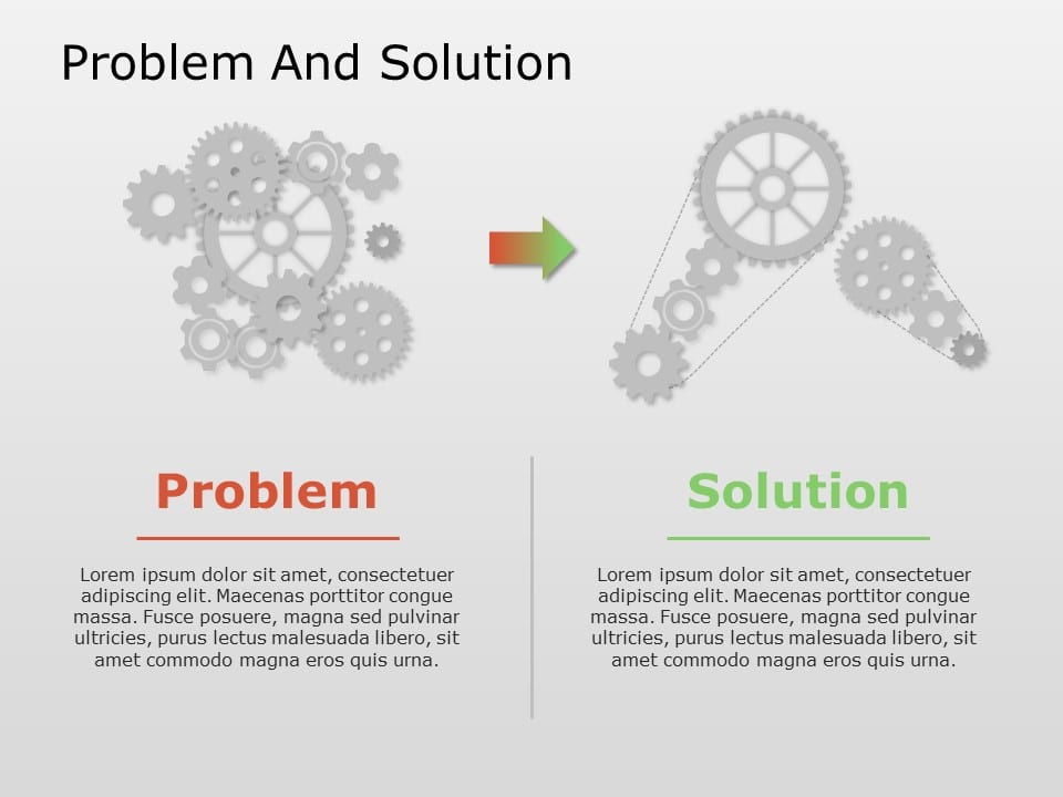 Gear Problem and Solution | Problem Solution PowerPoint Templates ...