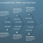 Fish Bone 6 PowerPoint Template