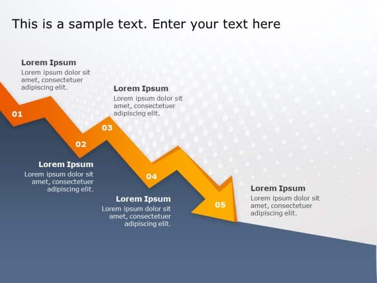 Risk Arrow PowerPoint Template | SlideUpLift