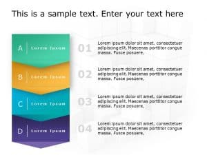 SmartArt Process Alternating Flow 4 Steps PowerPoint Template | SlideUpLift