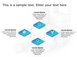 4 Square Process Flow Diagram PowerPoint Template | SlideUpLift