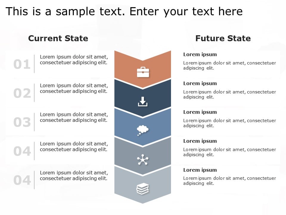 Current State Vs Future State PowerPoint Template