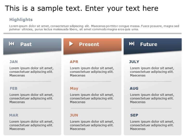 Past Present Future Roadmap 1 PowerPoint Template | SlideUpLift