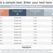 Project Resource Planning PowerPoint Template