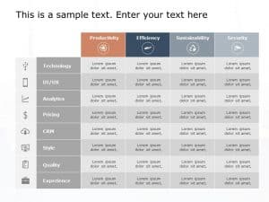Feature Comparison Table PowerPoint Template | SlideUpLift