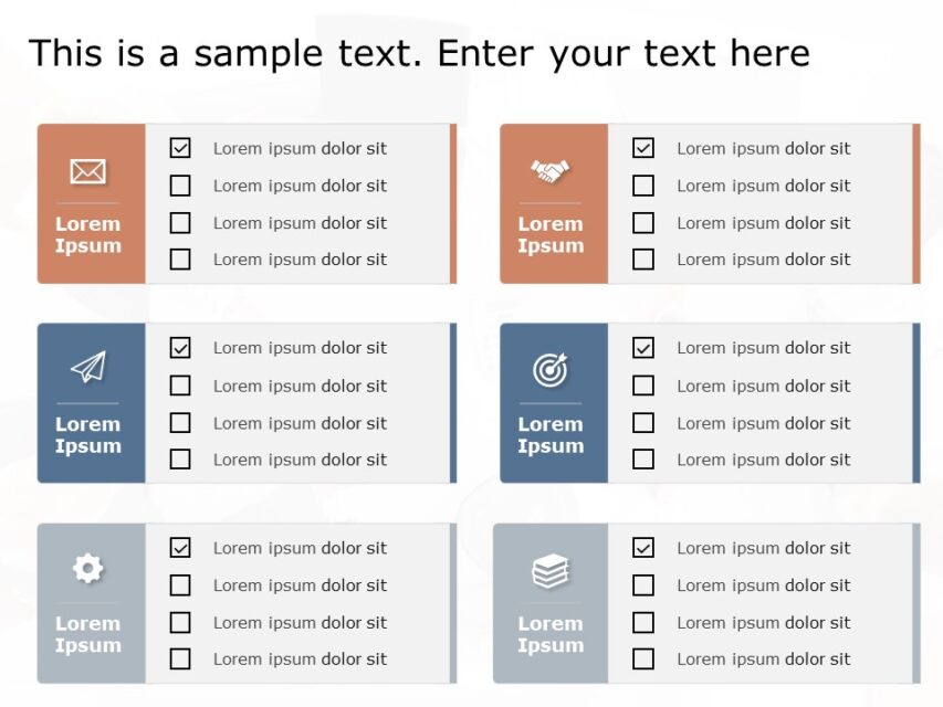Checklist 6 PowerPoint Template | SlideUpLift