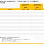 Prioritization Matrix Worksheet Template | Prioritization Templates ...