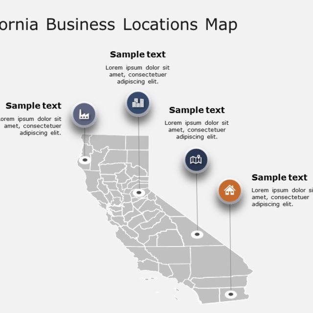California Map PowerPoint Template