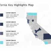 California Map 5 PowerPoint Template