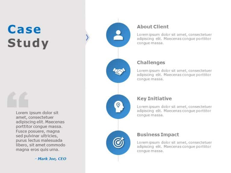 Case Study Template Ppt Free