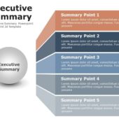 Executive Summary Five Point 1 PowerPoint Template
