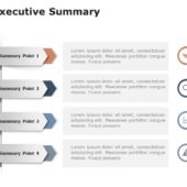 Executive Summary Four Point PowerPoint Template | SlideUpLift