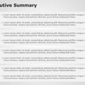 Executive Summary Slide Status Update PowerPoint Template | SlideUpLift