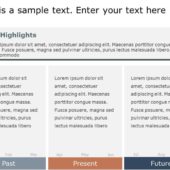 Past Present Yearly Roadmap PowerPoint Template