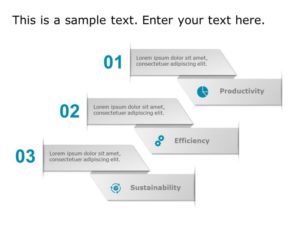 3 Steps Agenda PowerPoint Template | SlideUpLift