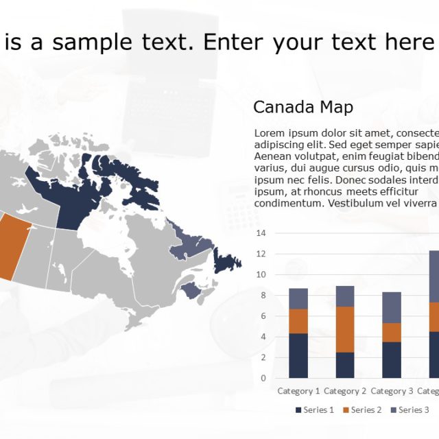 Canada Map Location PowerPoint Template