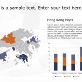 Hong Kong Map 5 PowerPoint Template