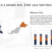 Malaysia Map 8 PowerPoint Template