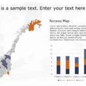 Norway Map 9 PowerPoint Template