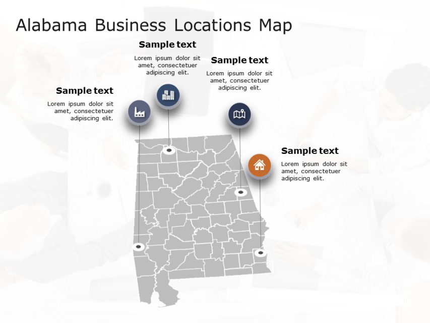 1096+ Free Editable Alabama Maps Templates for PowerPoint | SlideUpLift