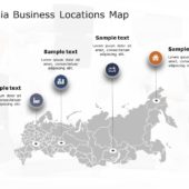 Russia Map 5 PowerPoint Template