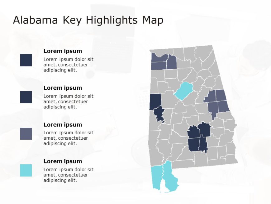 1096+ Free Editable Alabama Maps Templates for PowerPoint | SlideUpLift