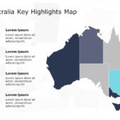 Australia Map 12 PowerPoint Template