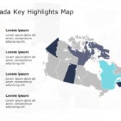Canada Map Location PowerPoint Template