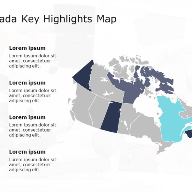 Canada Map Location PowerPoint Template