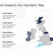 United Kingdom Map 2 PowerPoint Template
