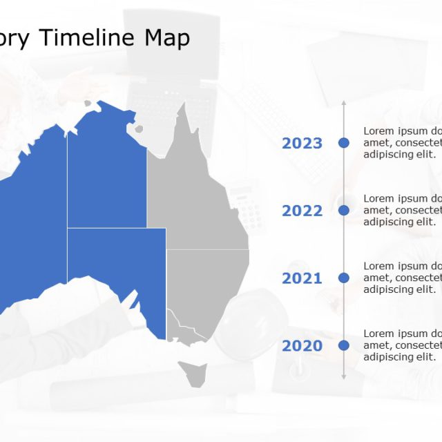 Australia Map 12 PowerPoint Template