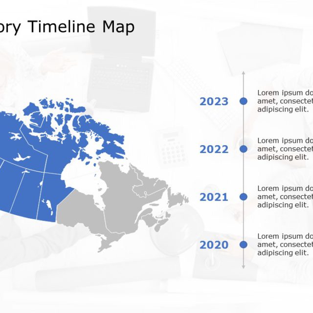 Canada Map Location PowerPoint Template