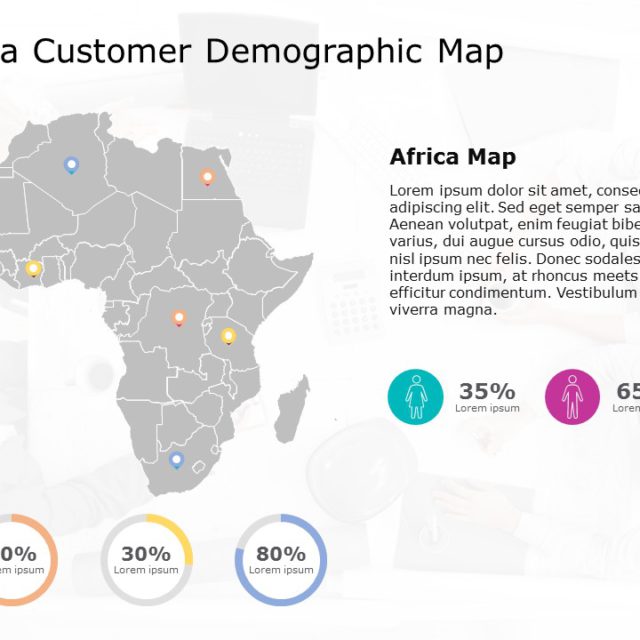 Africa Map 9 PowerPoint Template