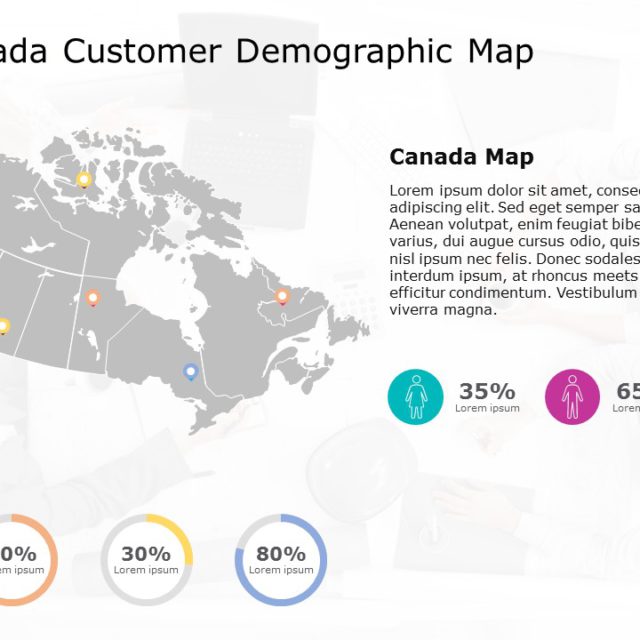 Canada Map Location PowerPoint Template