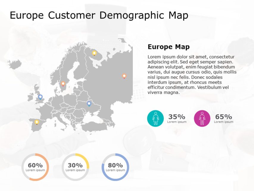Europe Map 8 PowerPoint Template | SlideUpLift
