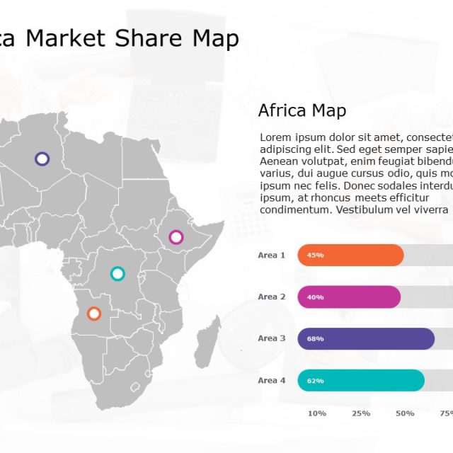 Morocco Map 5 PowerPoint Template