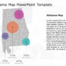 Alabama Map 7 PowerPoint Template