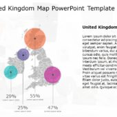 United Kingdom Map 6 PowerPoint Template