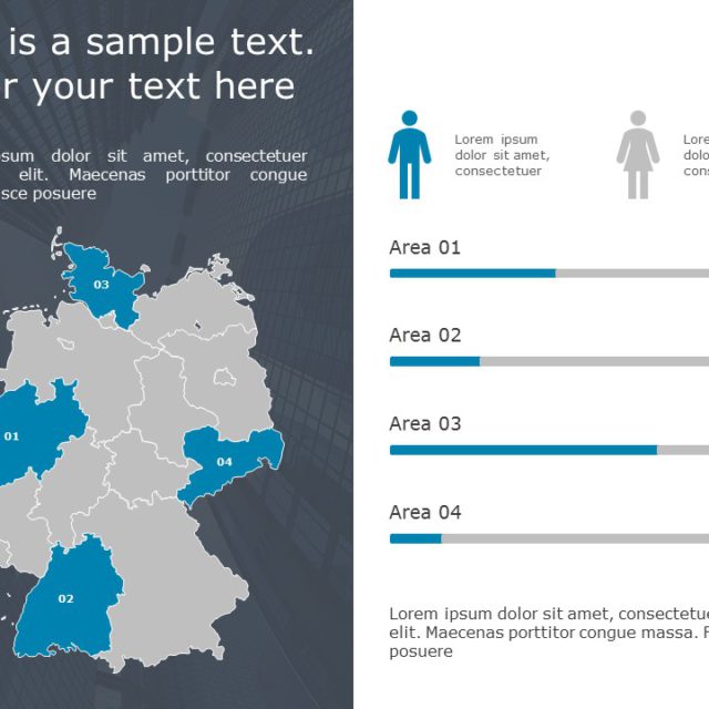 Germany Map 2 PowerPoint Template