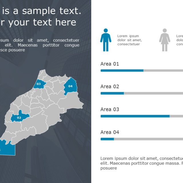 Morocco Map 2 PowerPoint Template
