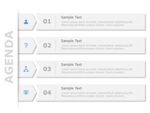 4 Steps Agenda PowerPoint Template | SlideUpLift