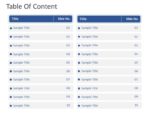 Table of Contents for the Project PowerPoint Template | SlideUpLift