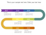 Animated Roadmap Chevron Arrows PowerPoint Template | SlideUpLift